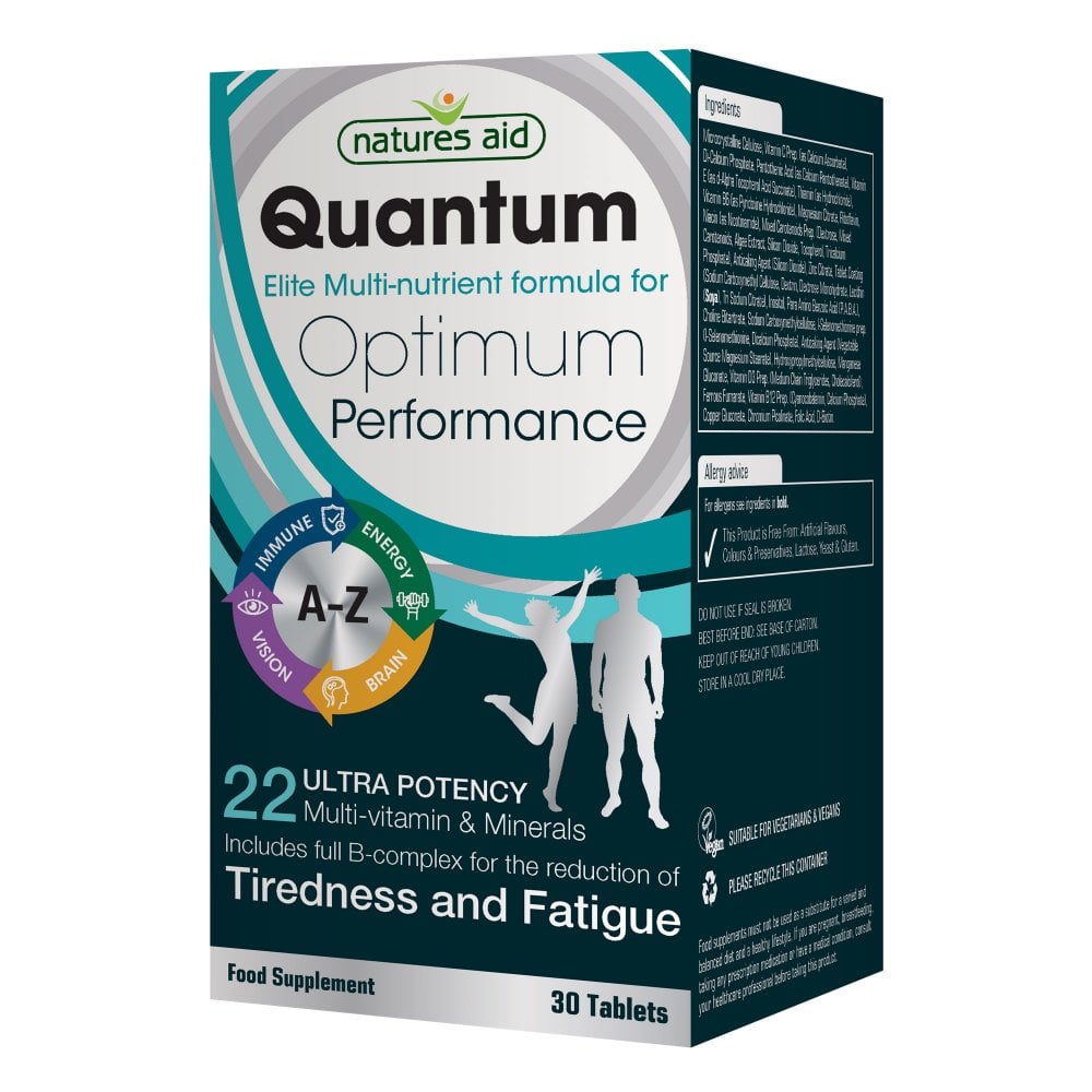 Natures Aid, Quantum Multi-Vitamin & Minerals 30 Tablets – yourpharmacy.ie