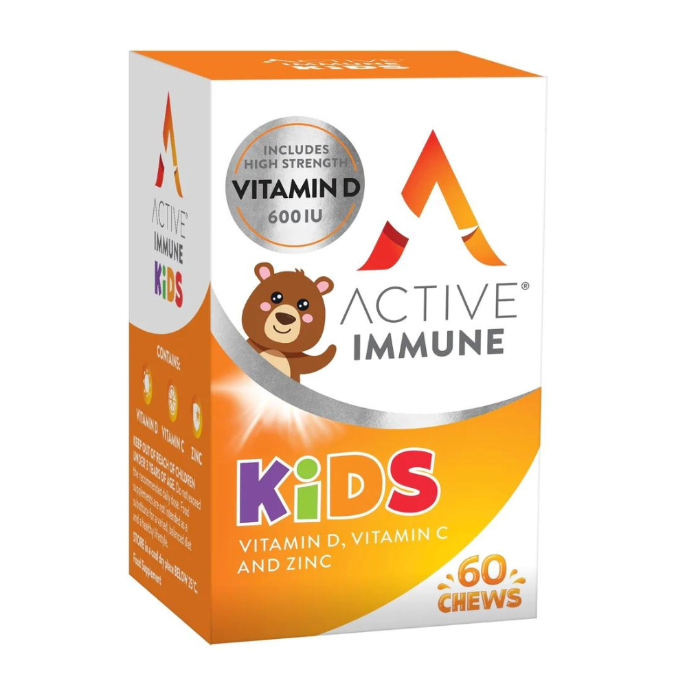 Active Immune, Immune For Kids Orange Flavoured 60 Chews – yourpharmacy.ie